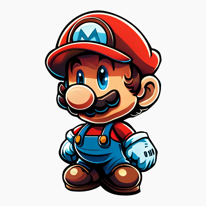 Camiseta Premium Unisex «Mario Upscaled» De Tatowapo - SuperFan.art