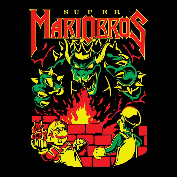 Camiseta Premium Unisex «Super Fire Bros» De Tatowapo - SuperFan.art