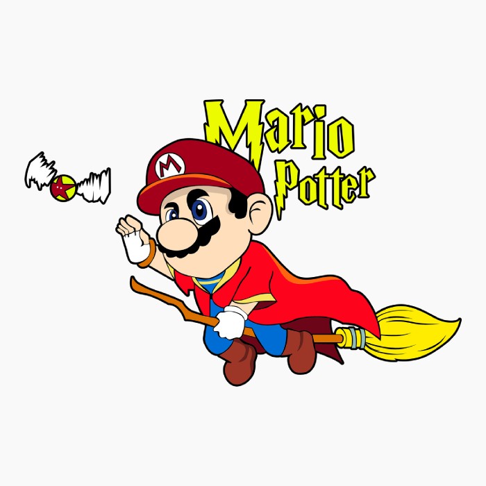 Camiseta Premium Unisex «Mario Potter» De Tatowapo - SuperFan.art