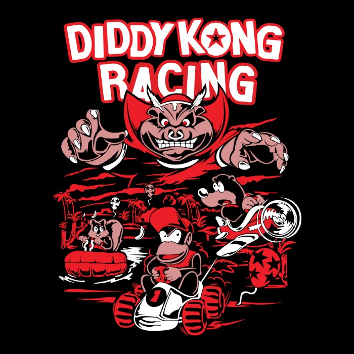 Camiseta Premium Unisex «Diddy Kong Racing» De Tatowapo - SuperFan.art