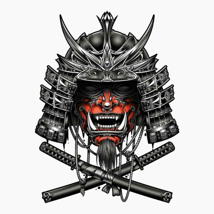 Camiseta Premium Unisex «Samurai Mask With Fangs» De Tatowapo ...