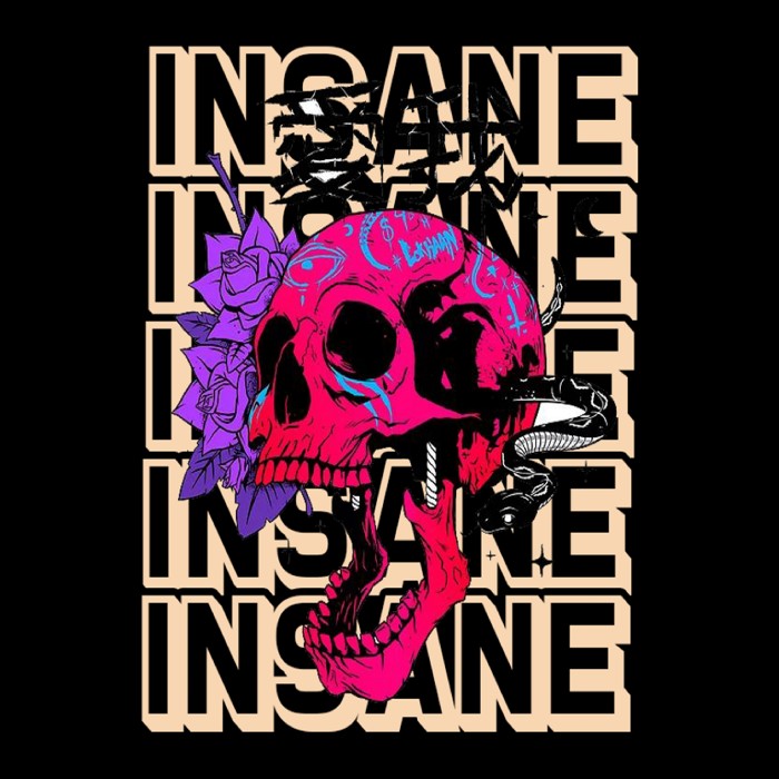 Camiseta Premium Unisex «Insane Skull» De Tatowapo - SuperFan.art