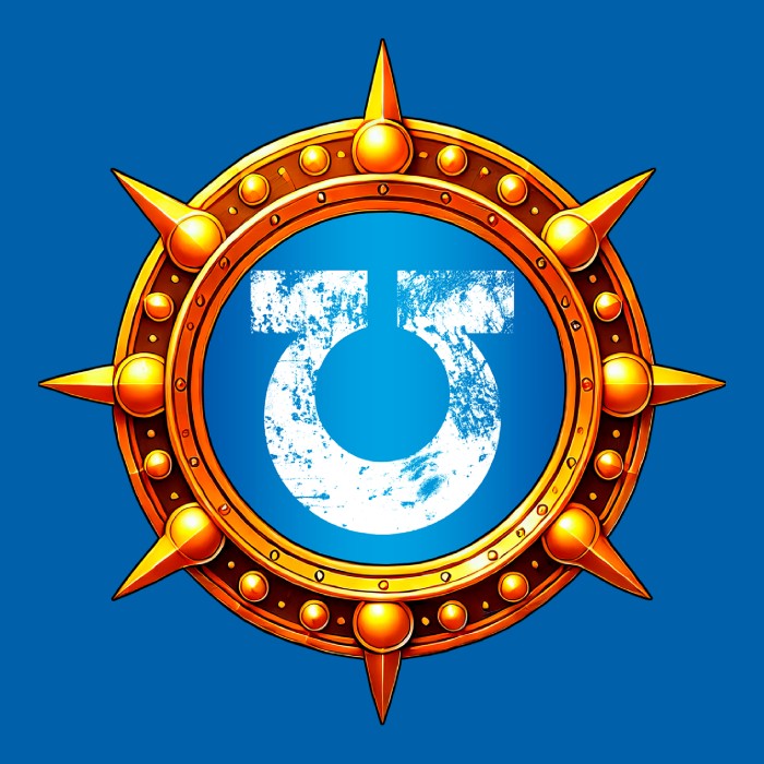 Camiseta Premium Unisex «Ultramarine Logo» De Justin Keane - SuperFan.art