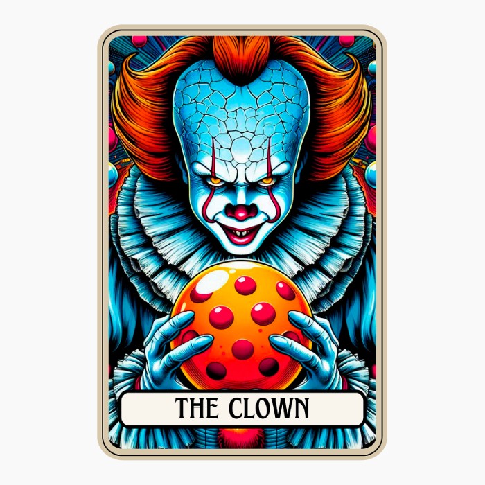Tote Bag Orgánica Tejido Jaspeado «Tarot Clown 01» De Soka Art - SuperFan.art