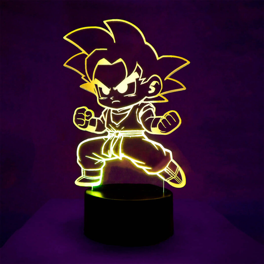 Lámpara LED Goku Dragon Ball · [Bola De Dragón] · Por SuperFan.Art